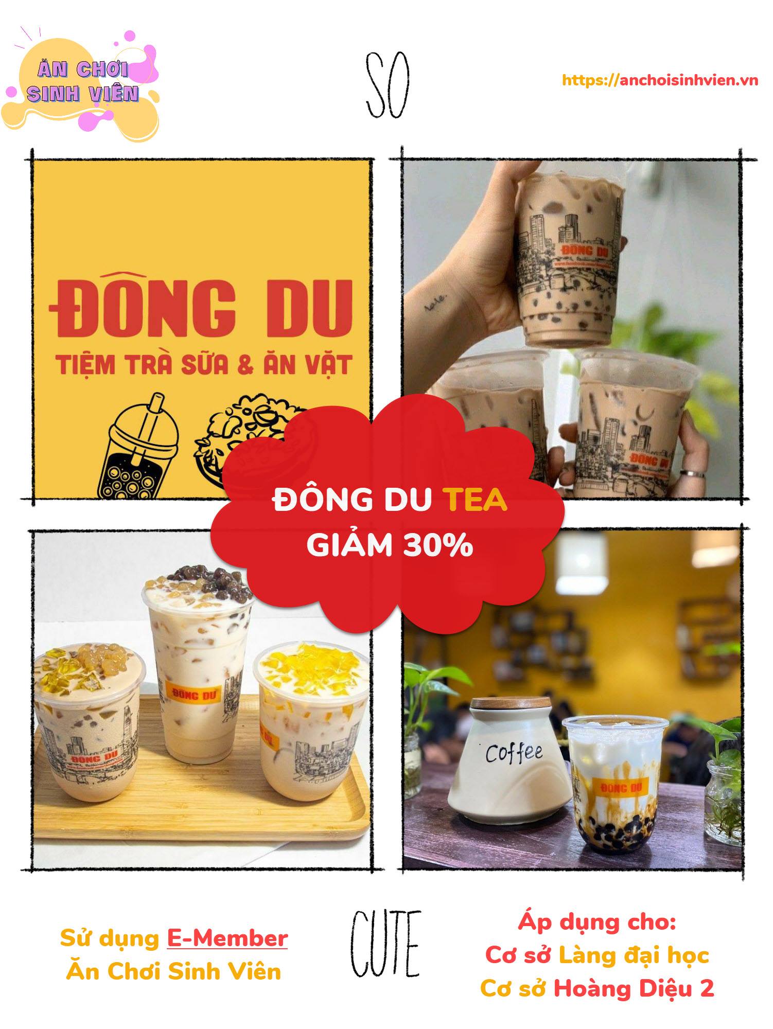 Đông du Tea giảm giá 30% thẻ E-member dannhf cho sinh viên | Ganlang.vn ...
